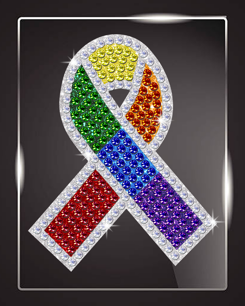 Rhinestone Glitter Decals - Awareness Ribbons – Tees and Things by HAC
